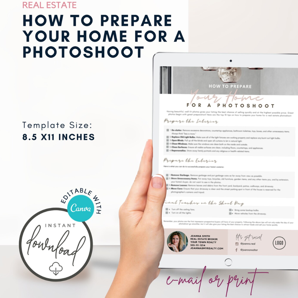 Real Estate Photo Shoot Prep Checklist | Real Estate Marketing ...