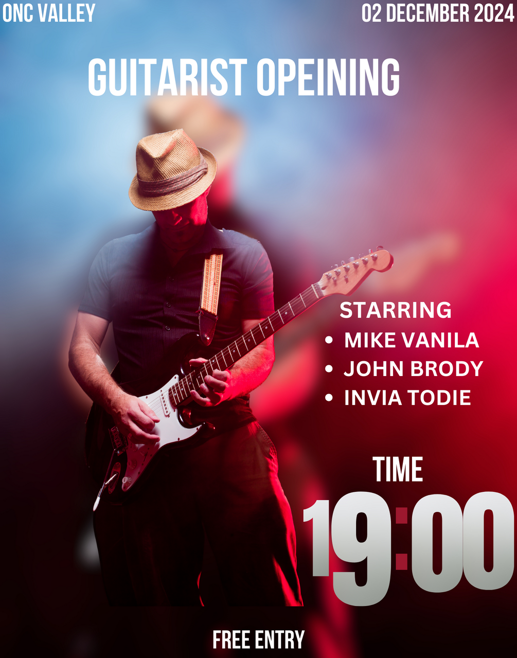 Strum Spotlight Flyer Canva Template