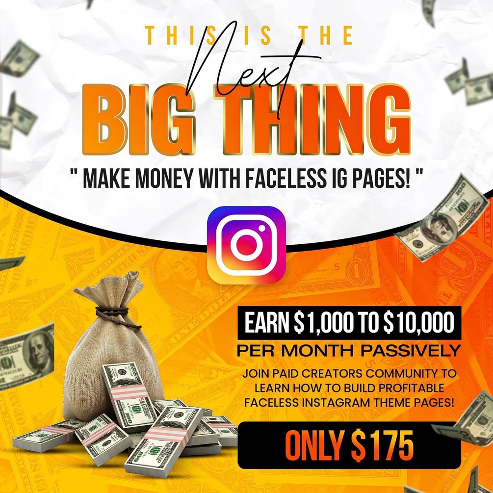 Paid Creators Faceless Theme Page Training & Community