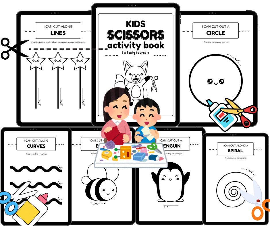 Snip, Clip, and Create! Kids Activities Scissors book 99+ worksheet