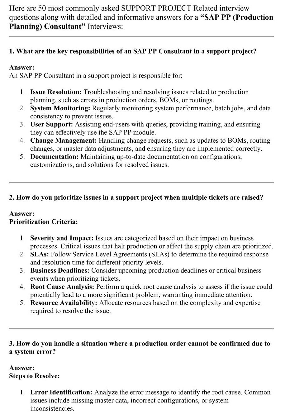 8 PDFs containing ALL Types of Most Asked Interview Q&A (Scenario-Based ...