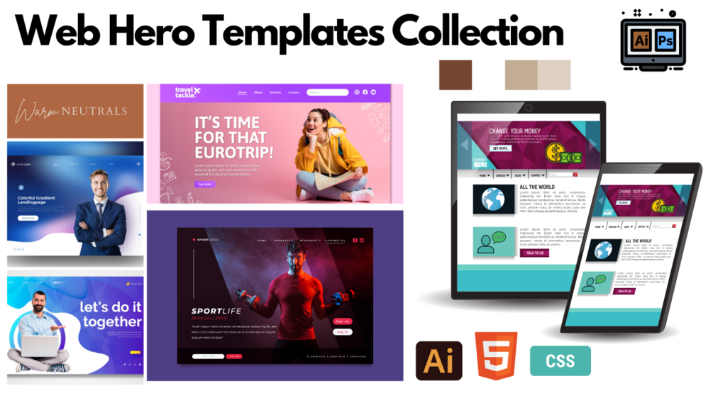 Website Hero Templates Bundle: Unlock Your Design Potential