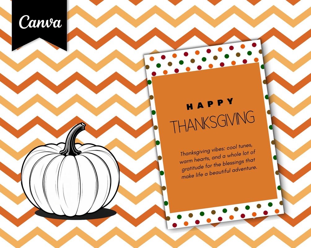 Happy Thanksgiving Digital Greeting Cards | Edit in Canva | DYI Holiday ...