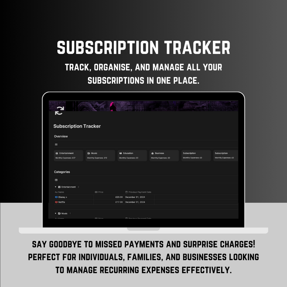 Subscription Tracker