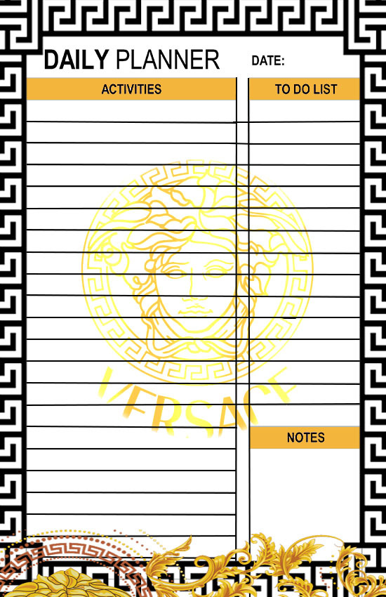 Luxury Daily Planner Pages