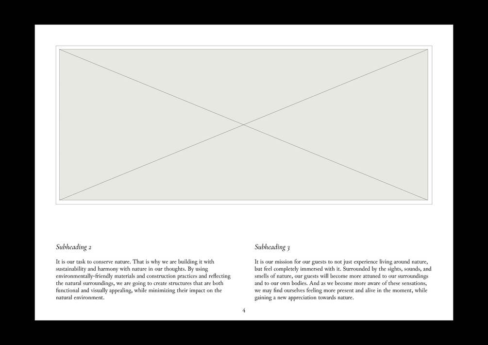Nature Inspired / Botanical A4 Presentation Template (Adobe InDesign)