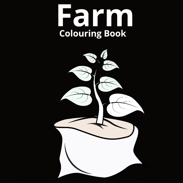 Farm kids coloring ebook