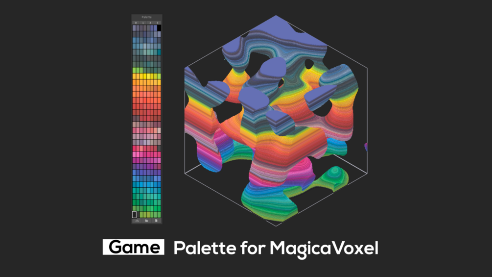 12 Palettes for MagicaVoxel