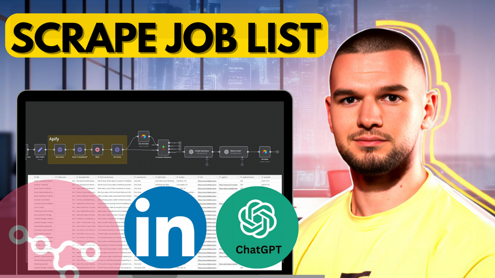 FREE TEMPLATE: How To Build an AI-Powered LinkedIn Job Scraper with n8n ...
