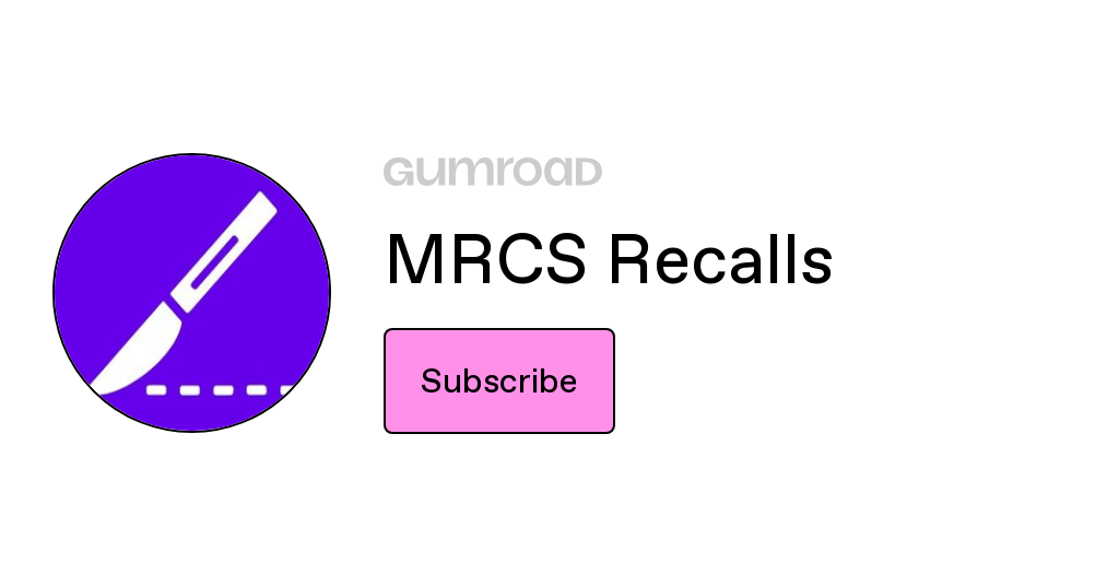 MRCS Recalls