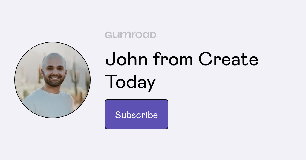 John from Create Today