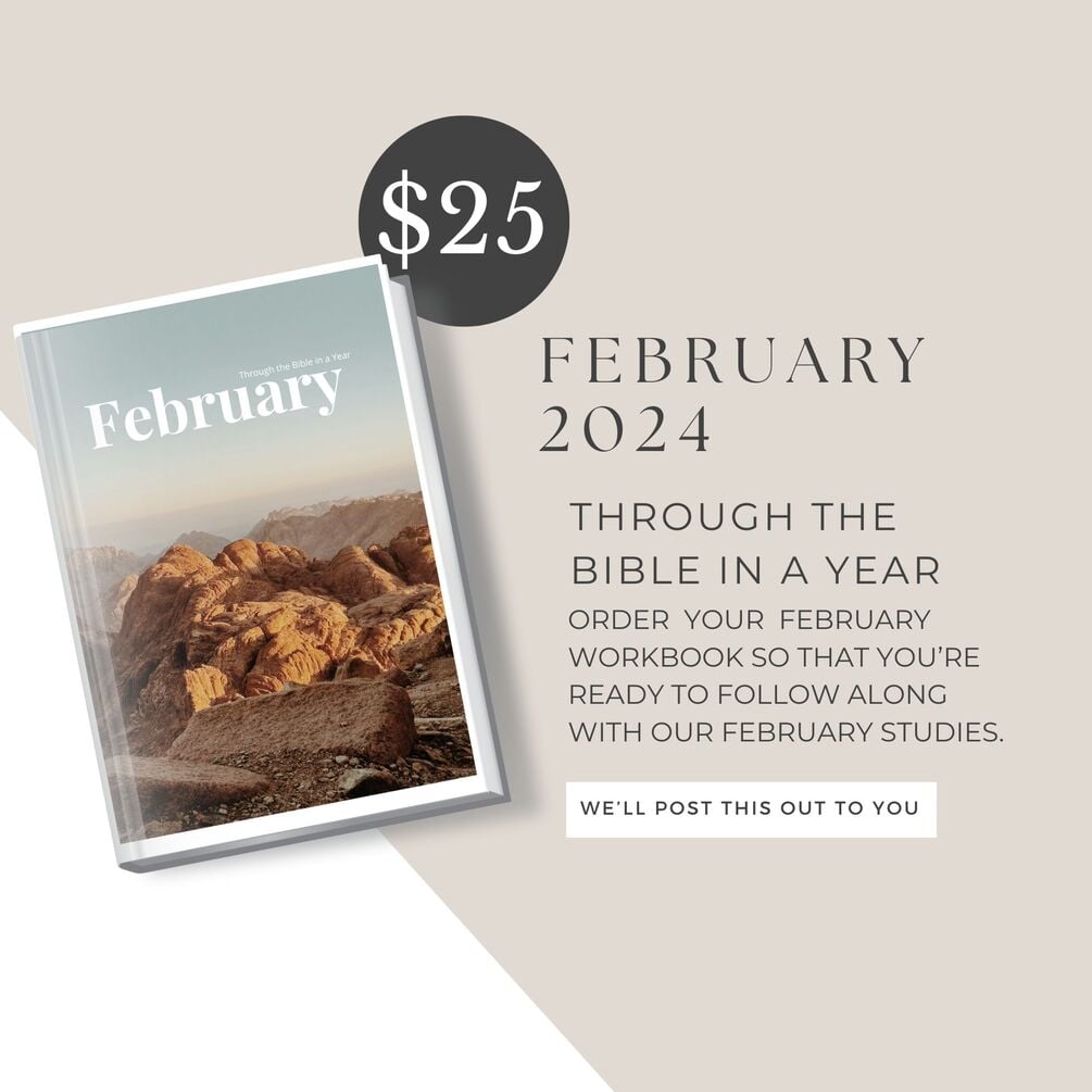 FEBRUARY- Through the Bible in a Year series (printed version)