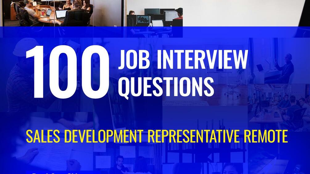 100 Sales development representative interview questions