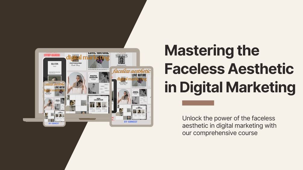 A back to basics on faceless digital marketing course bundle with MRR PLR