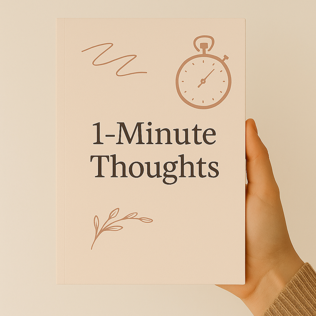 1-Minute Thoughts – Fast & Easy Mental Dump Notebook