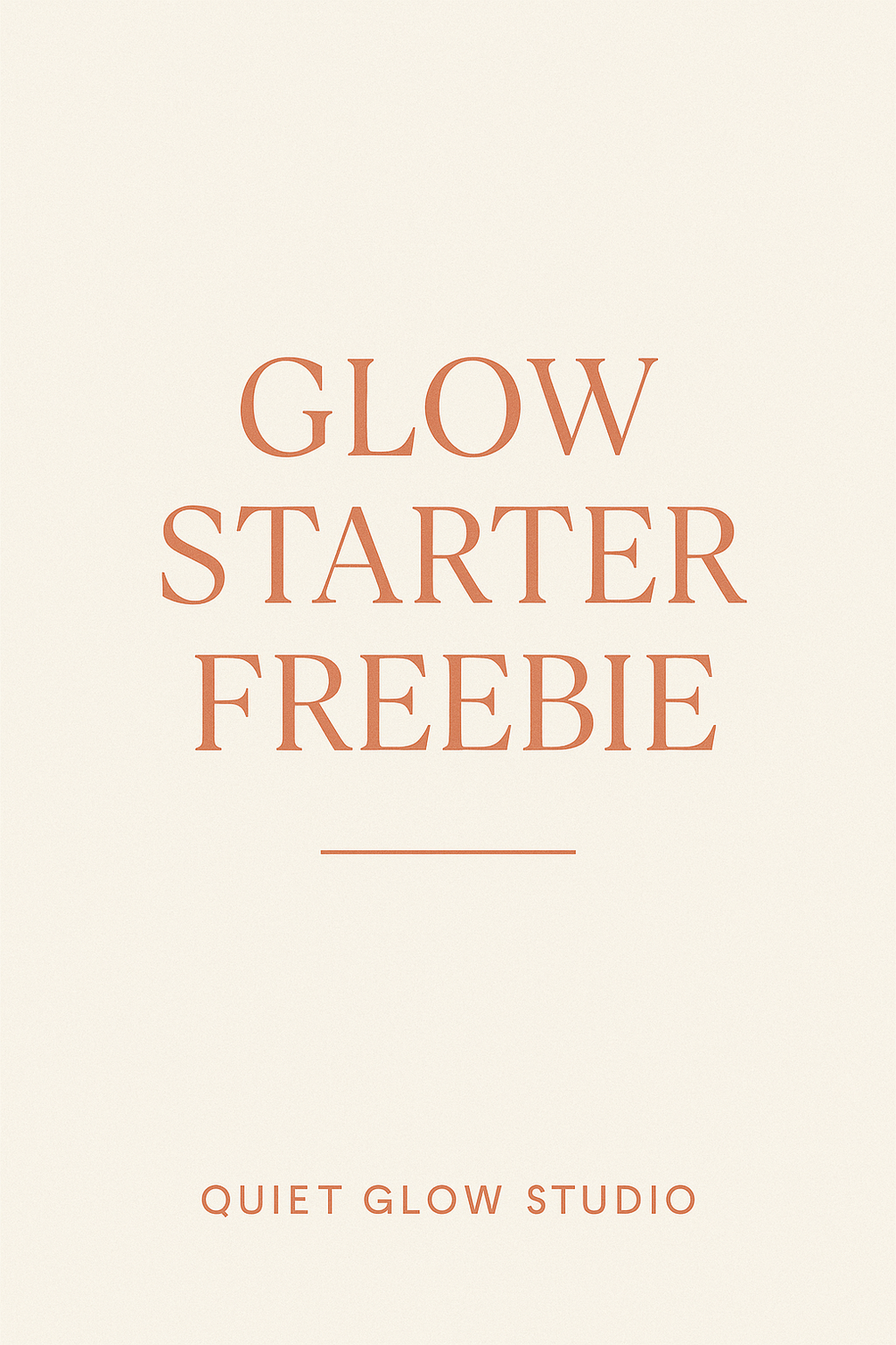 The Glow Reset Page – Free Soft Hustle Starter