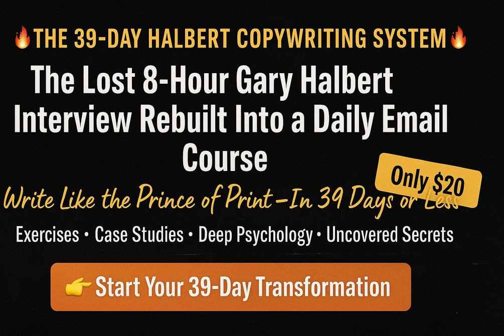 Sell Like Crazy: The 39-Day Halbert Copywriting System