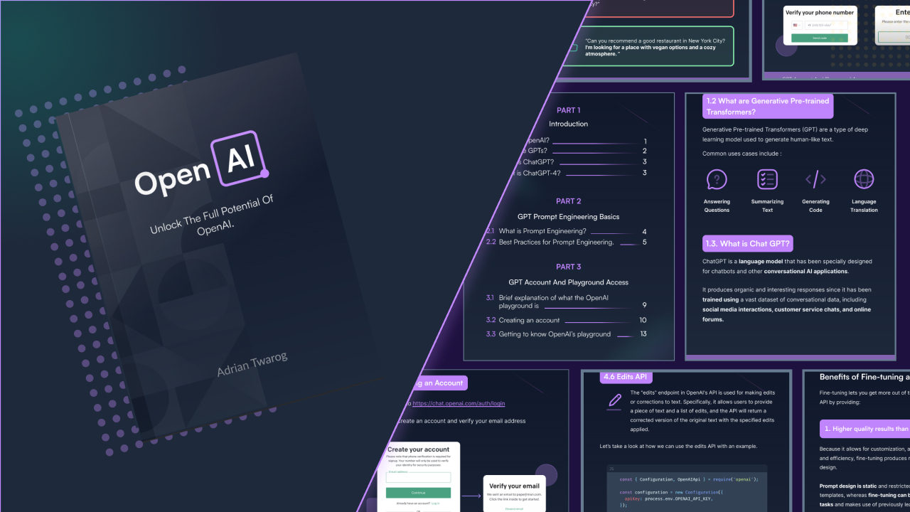 Introducing - Teach Me OpenAI - New Digital Book - Adrian Twarog