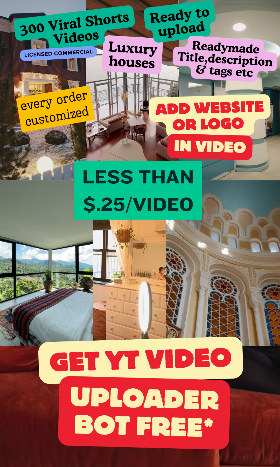 Custom Built 300 Viral Luxury house, Villas Youtube/facebook/instagram ...