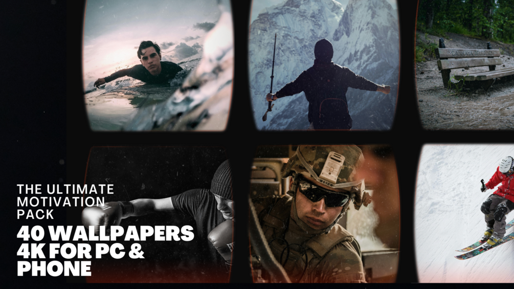 The Ultimate Motivation Pack: 40 Wallpapers 4K for PC & Phone