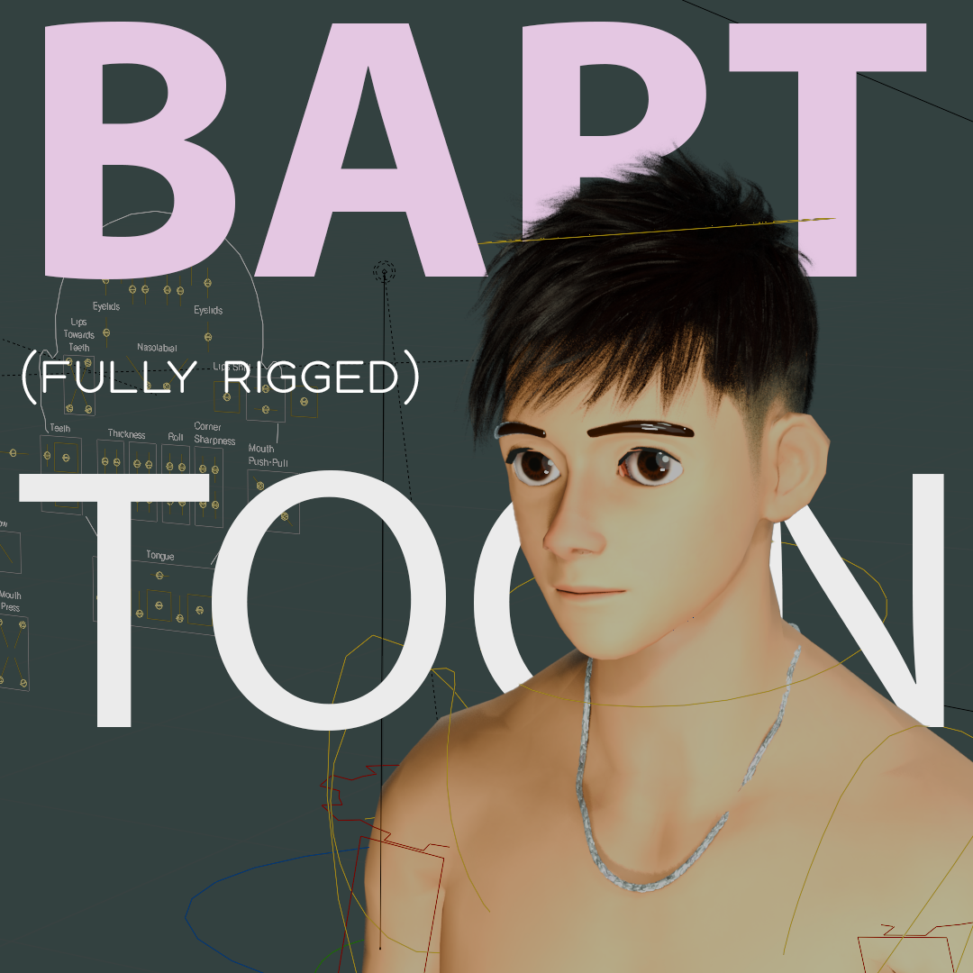 Bart - Stylized Toon Character (Fully Rigged)