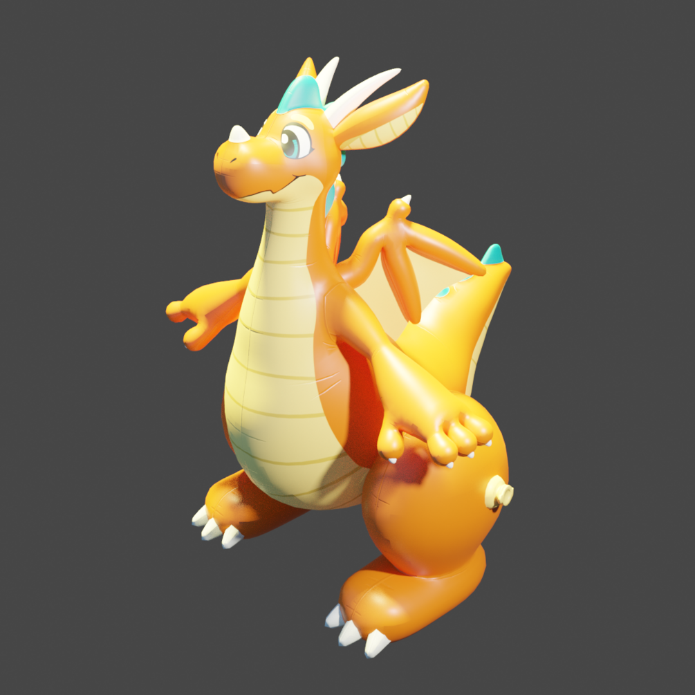 Inflatable Dragon VR Avatar Assets