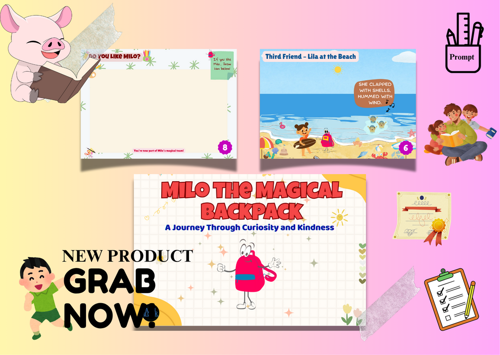 Milo the Magical Backpack – A Fun Story & Drawing Activity Book