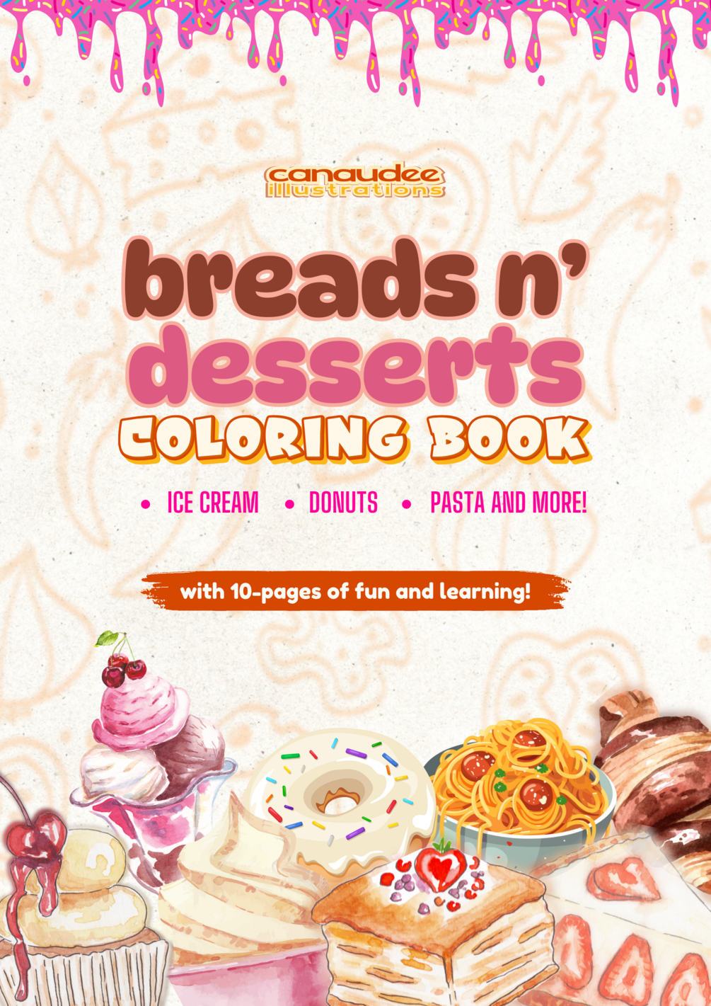 Breads n' Desserts Coloring Book | PDF Printables | PDF Download