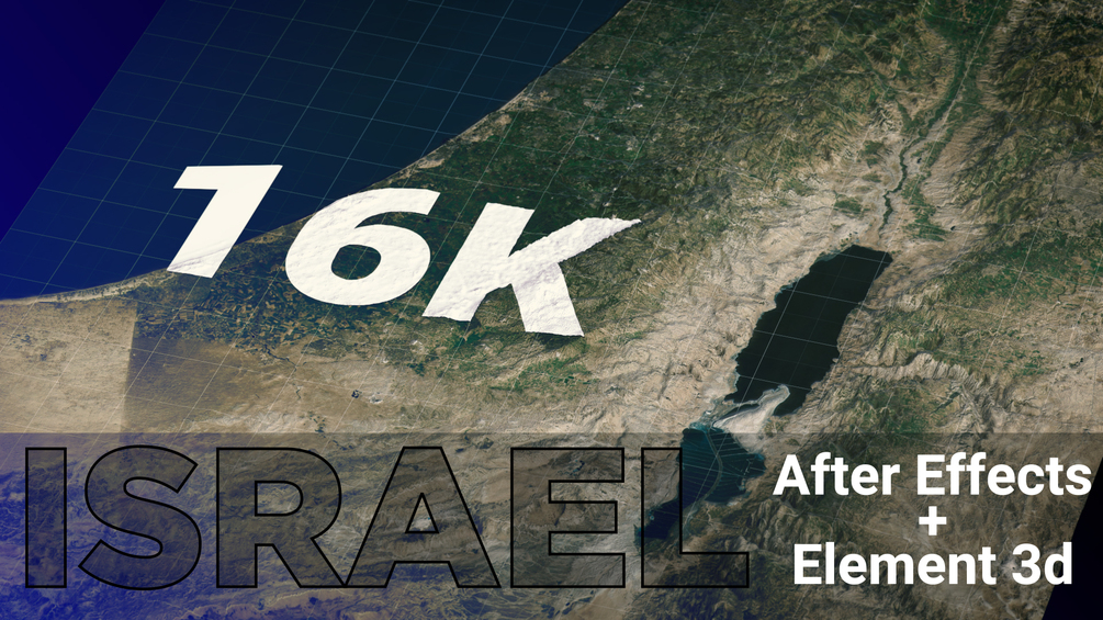 3D Maps Package for After Effects with Element 3D - Israel and Gaza in ...
