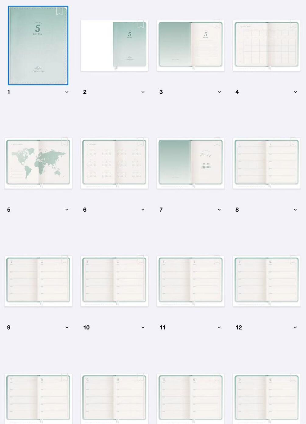 beautiful notebooks and fonts