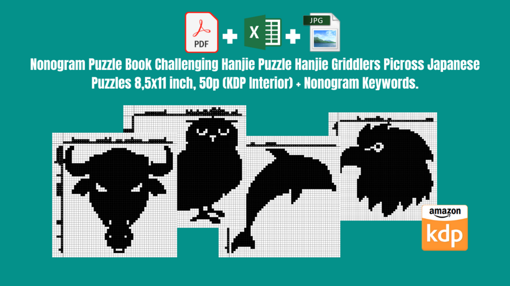 Nonogram Puzzle Book Challenging Hanjie Puzzle Hanjie Griddlers Picross ...