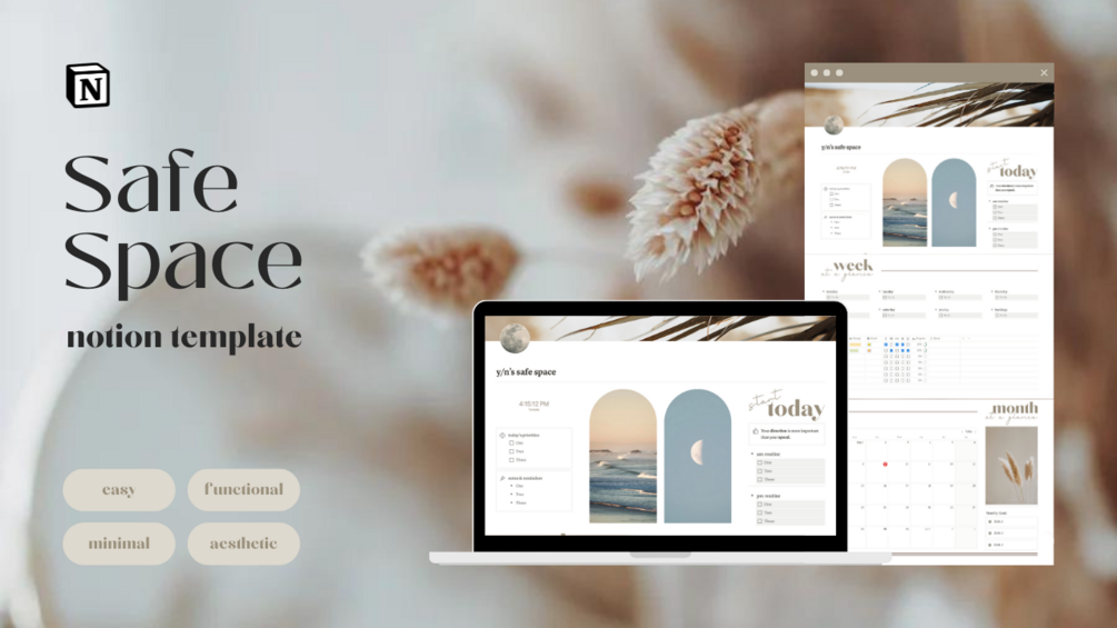 Safe Space Planner Notion Template