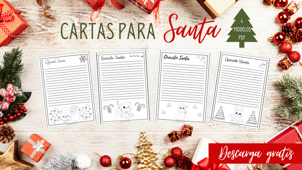 Cartas para Santa GRATIS - Listas para imprimir!