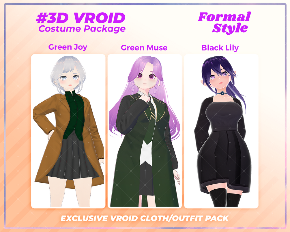 VRoid Clothing Pack, Sexy Clothes, Costume, Vroid, Clothes, Doll ...