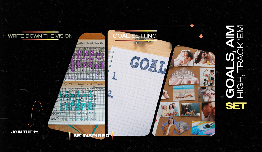 Goal Tracker and Vision Board Template