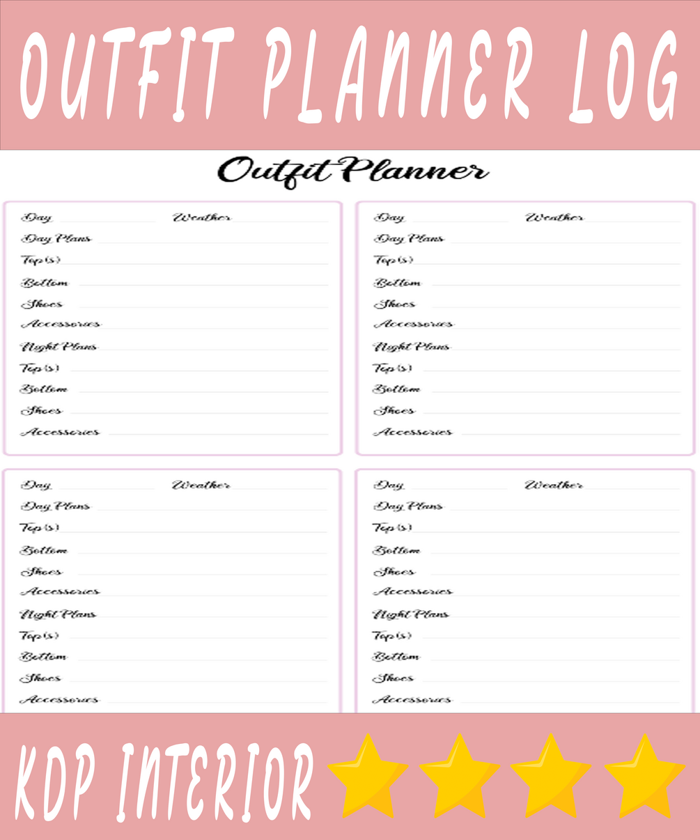 the Outfit Planner: All in One Clothes Organizer, Clothes Wardrobe ...