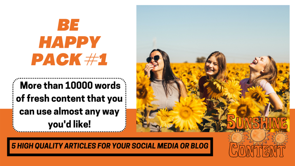Be Happy Content Pack #1