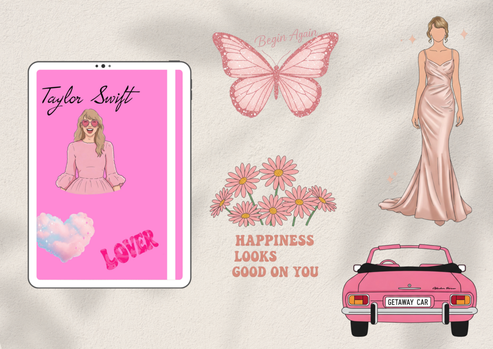 Taylor Swift Digital Sticker 2025 | Swiftie Planner Stickers ...