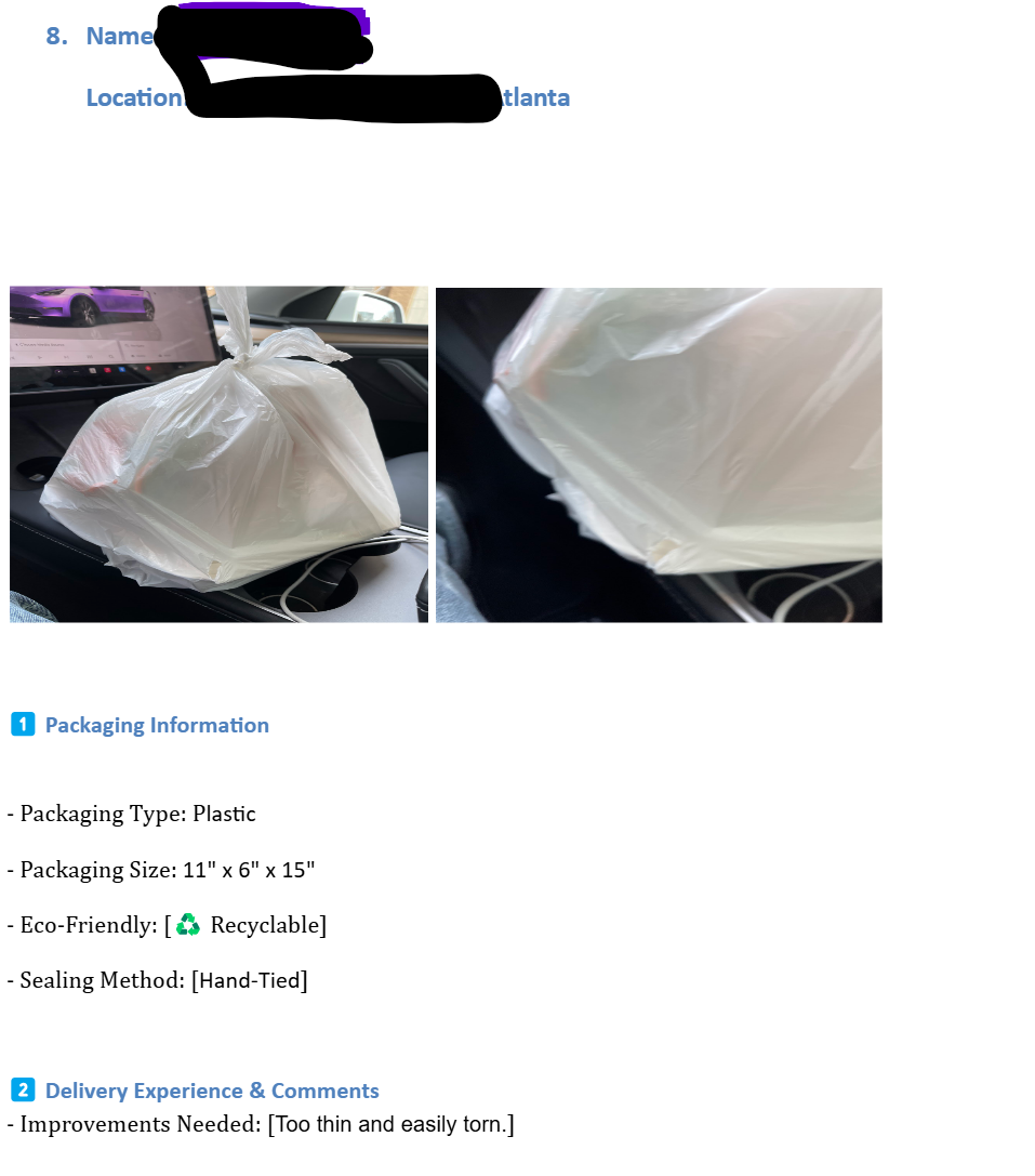 Atlanta Restaurant Packaging Report 10 Store Pack