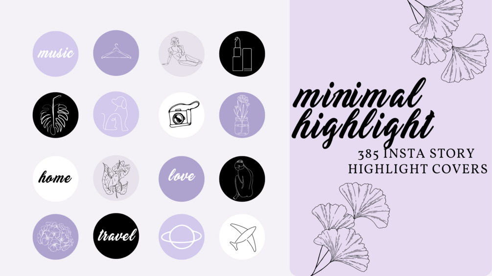 Minimal Instagram Highlight Covers