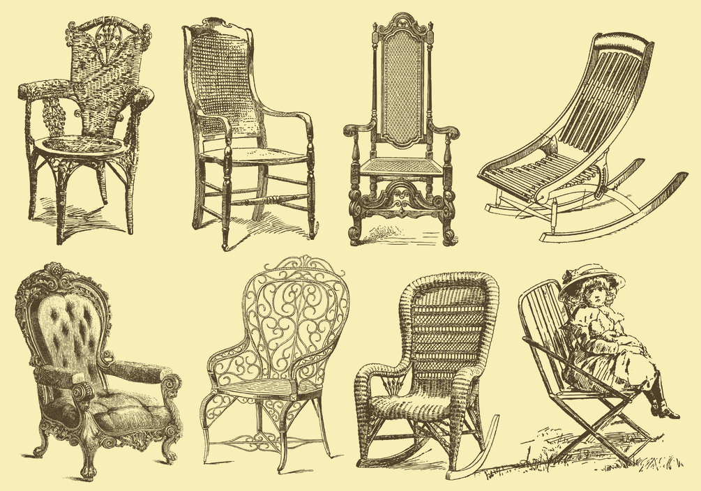 Chairs Design Vector