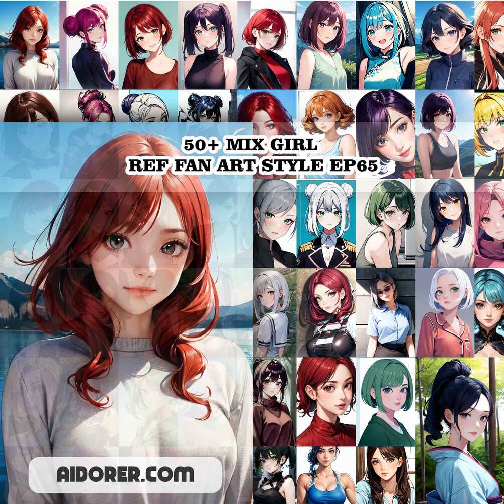 50+ MIX GIRL REF FAN ART STYLE EP65