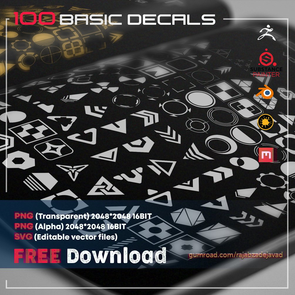 100 basic decals