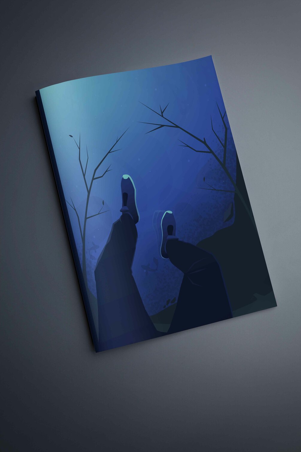 Man sitting on the edge of River with Blue Water style Book Cover ...
