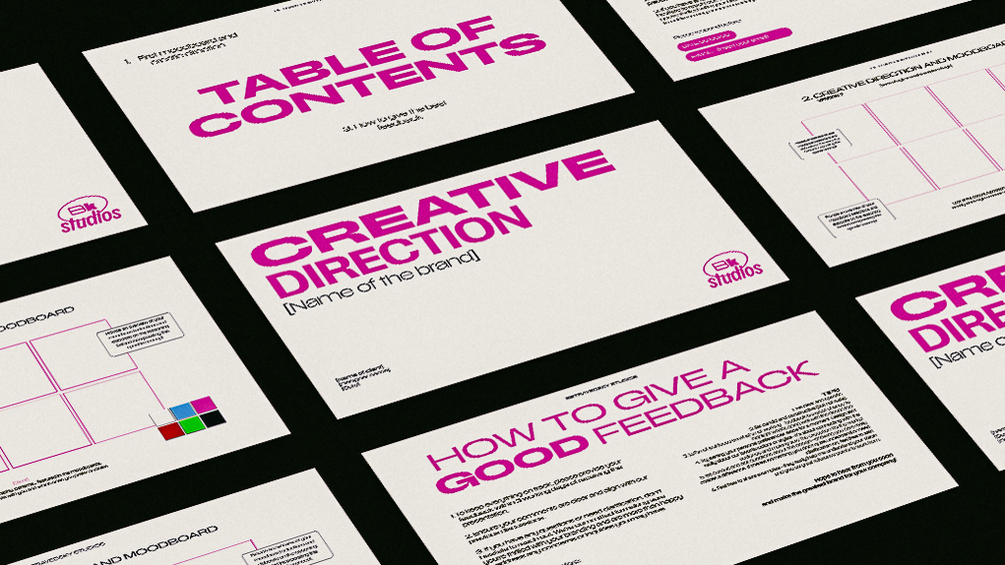 CREATIVE DIRECTION TEMPLATE - DESIGN FOR DESIGNERS