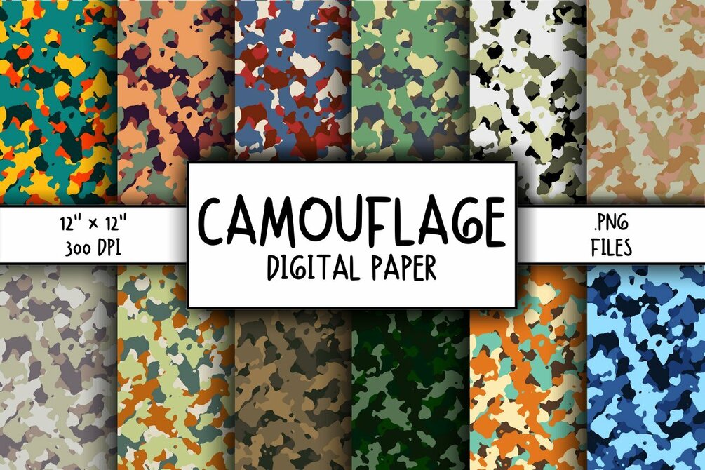 Camouflage Digital Paper