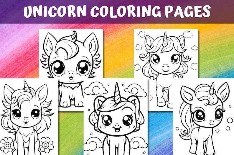 Magical Unicorn Coloring Pages for Kids