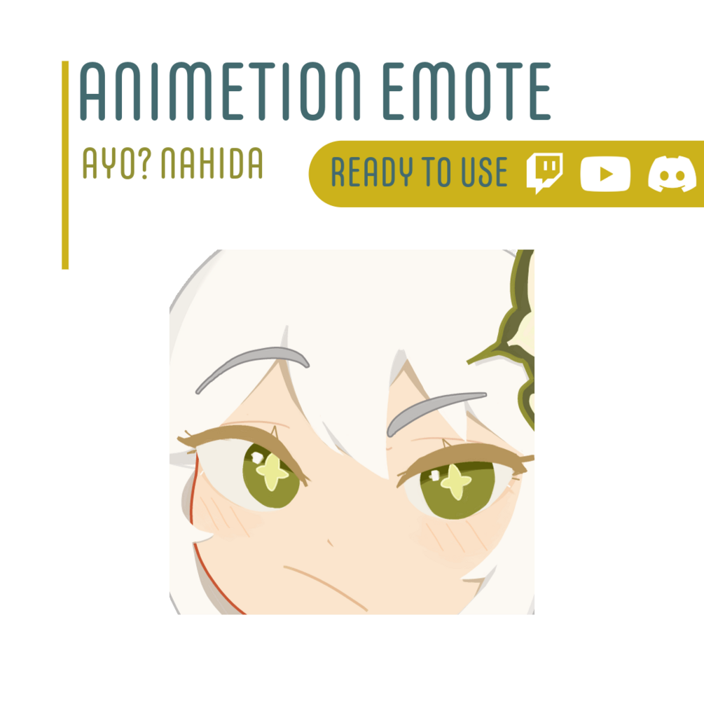AYO? Nahida Animated Emote 🥬