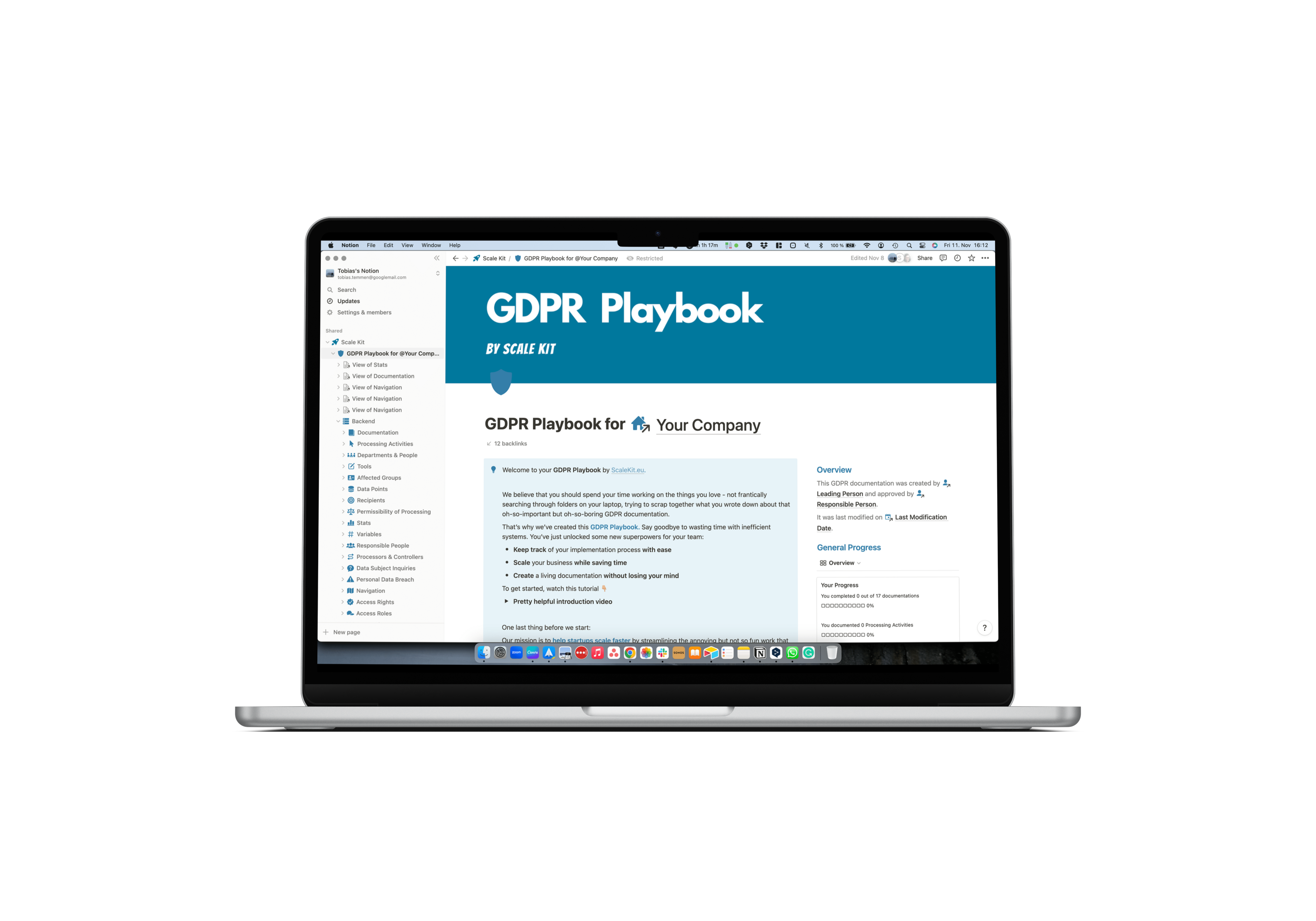 ScaleKit - GDPR Playbook