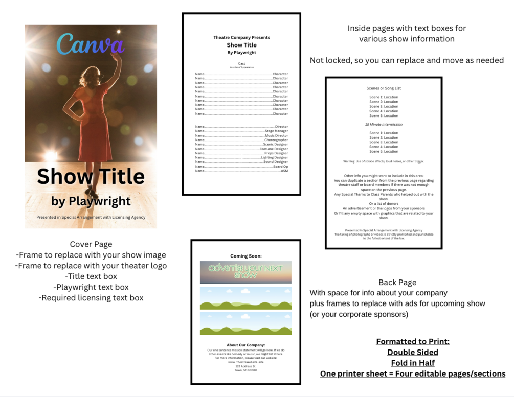 Basic Showbill Canva Template